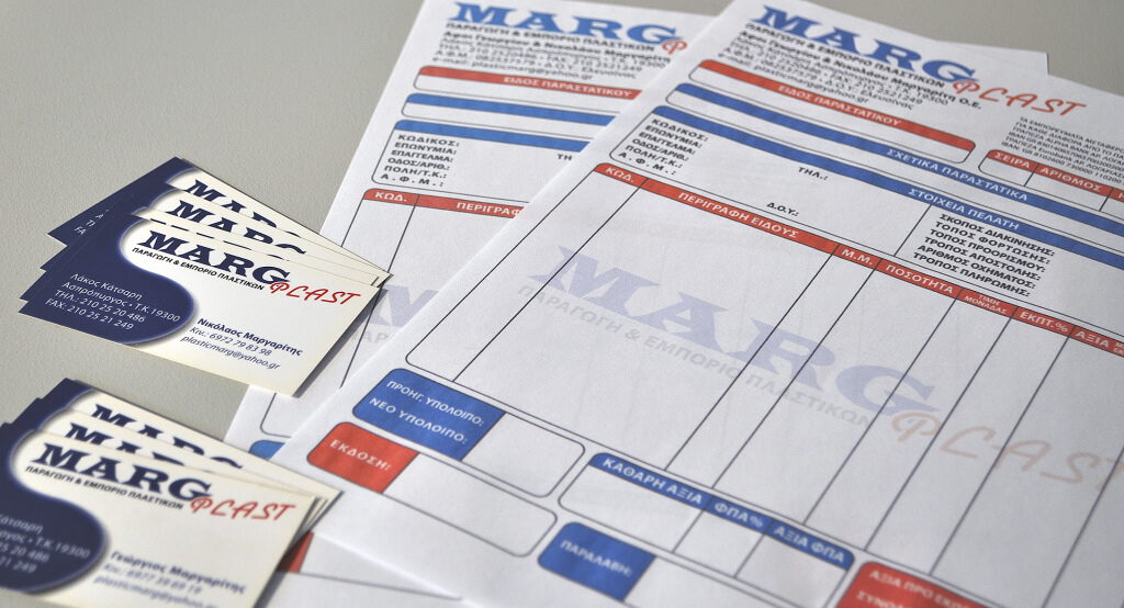 Marg Plast Invoice & Business Cards - GraphicZone